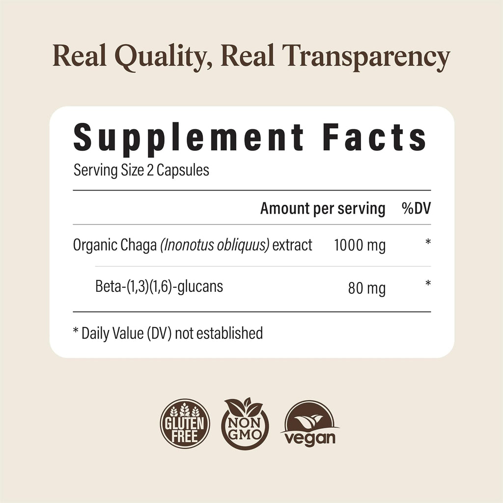 chaga mushroom dietary supplement for balance