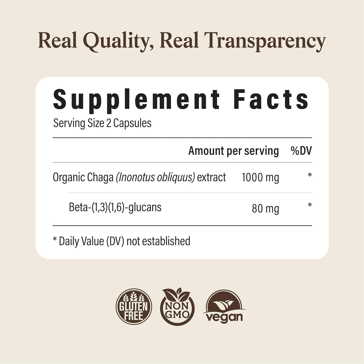 chaga mushroom dietary supplement for balance