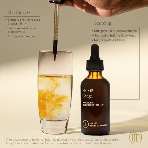 Chaga mushroom drops for daily health