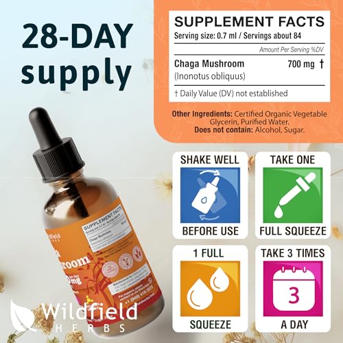 Chaga mushroom drops for immunity