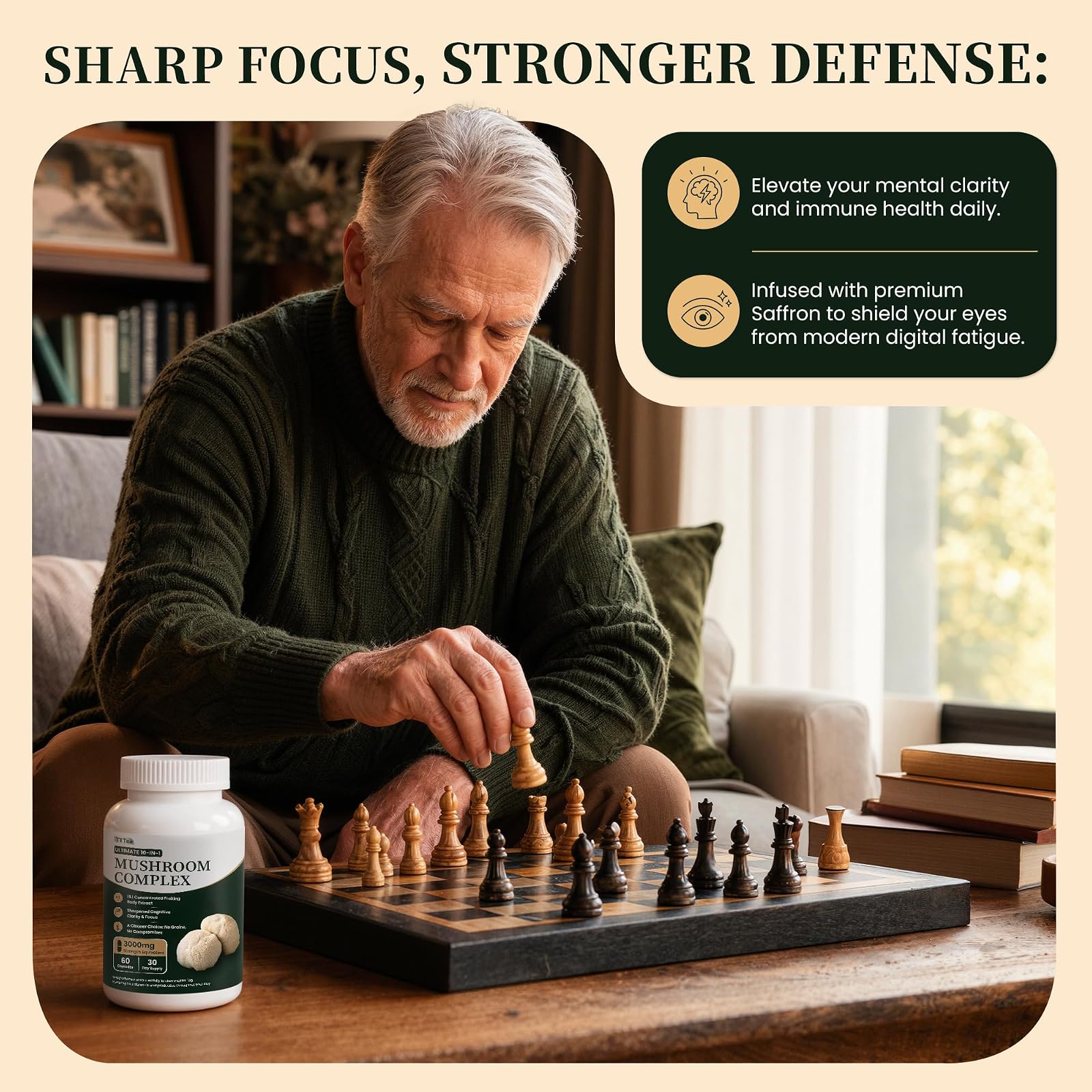 Chaga mushroom for immune health