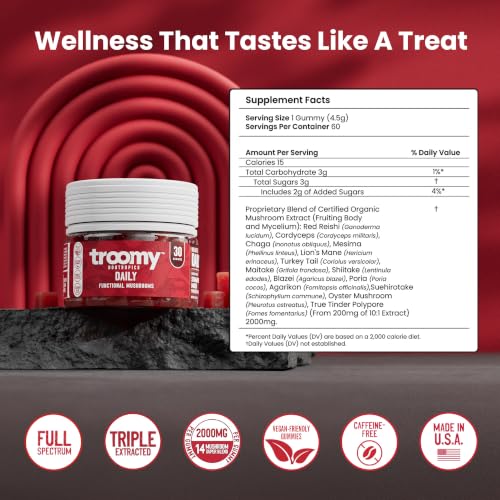 Chaga mushroom gummies for immune health
