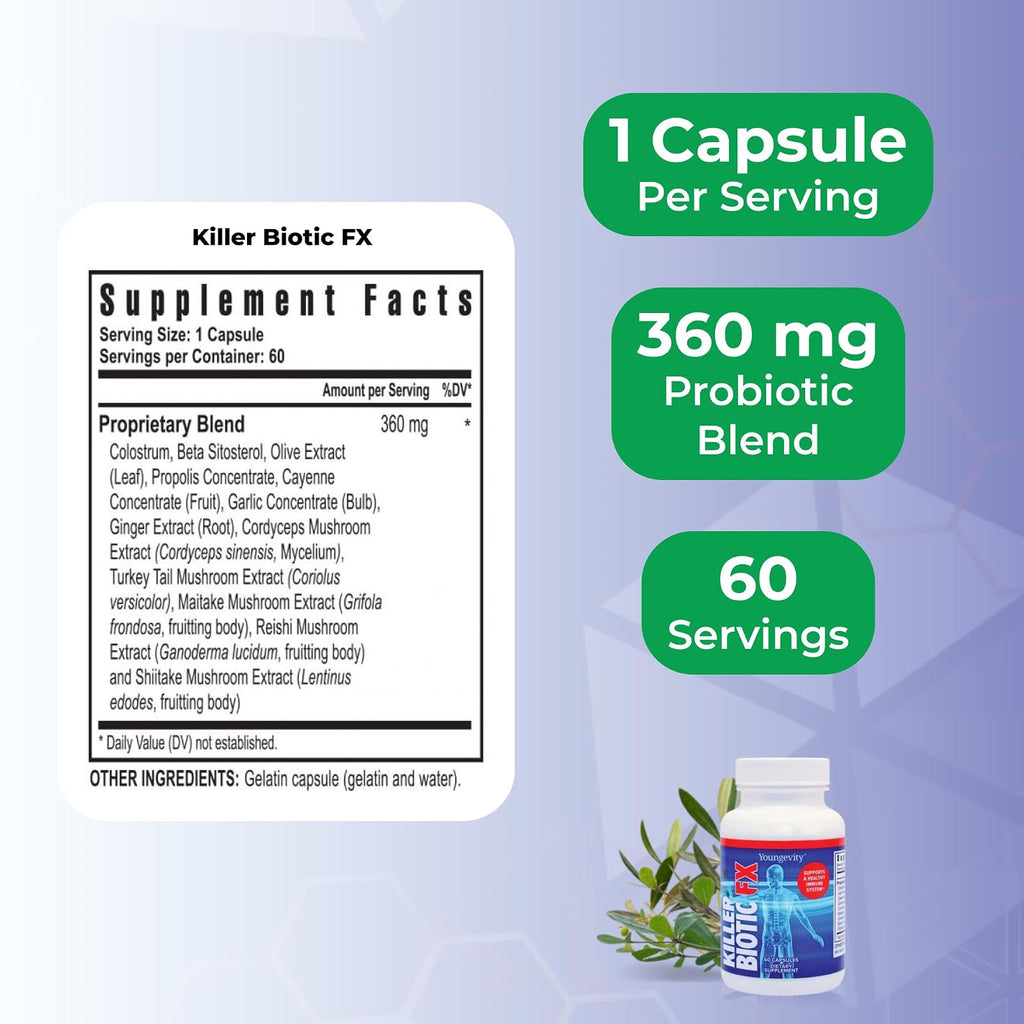 chaga mushroom immune support capsules