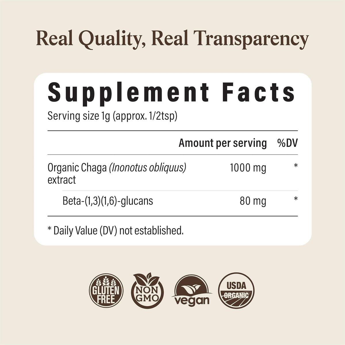 chaga mushroom powder for herbal tea