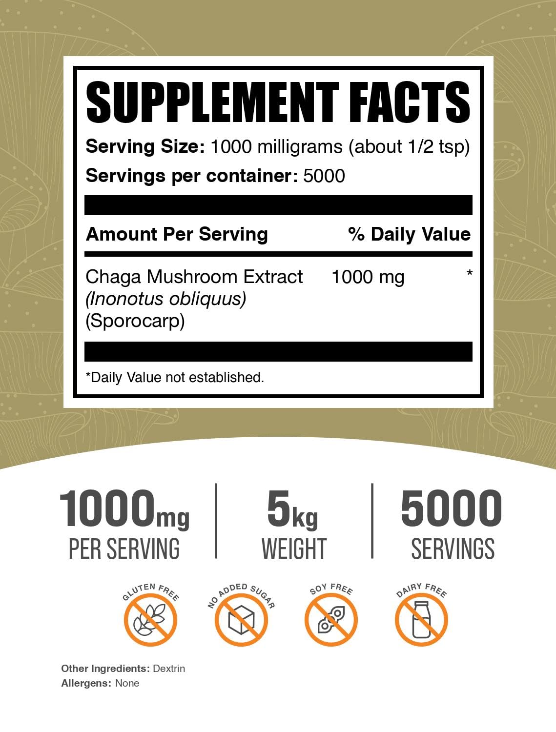 Chaga mushroom powder for immune support