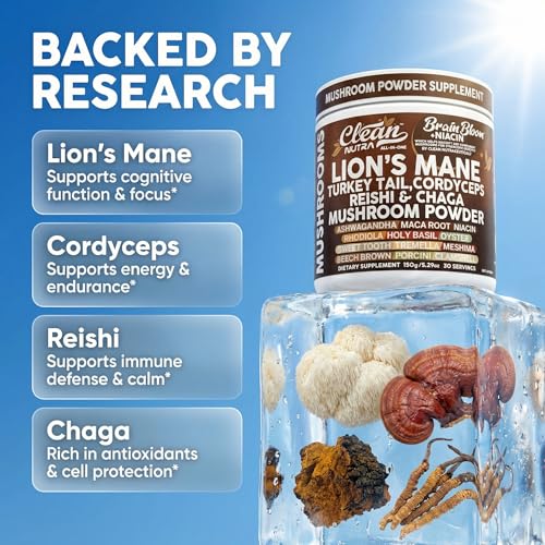 Chaga mushroom powder for immune support