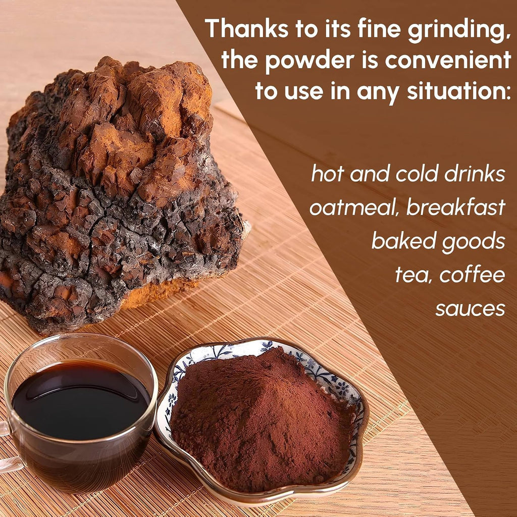 Chaga mushroom powder for immune support