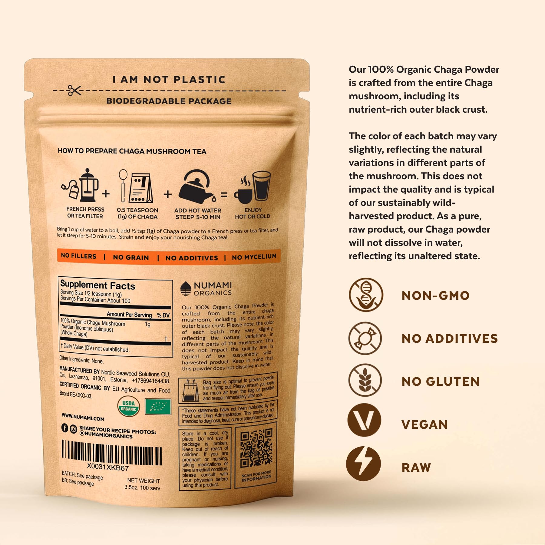 chaga mushroom powder for immunity