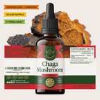 Chaga mushroom supplement for energy boost