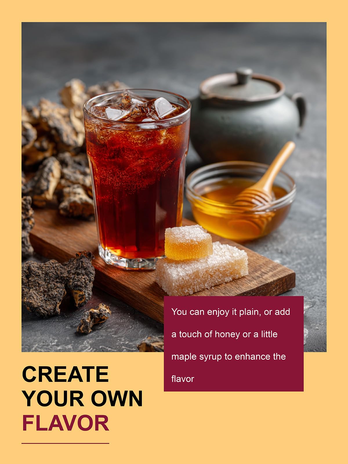 Chaga mushroom tea for detox