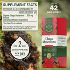 Chaga mushroom tincture for vitality