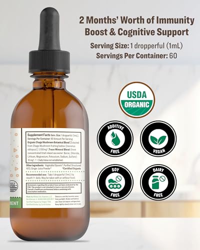 Chaga mushroom tincture with trace minerals