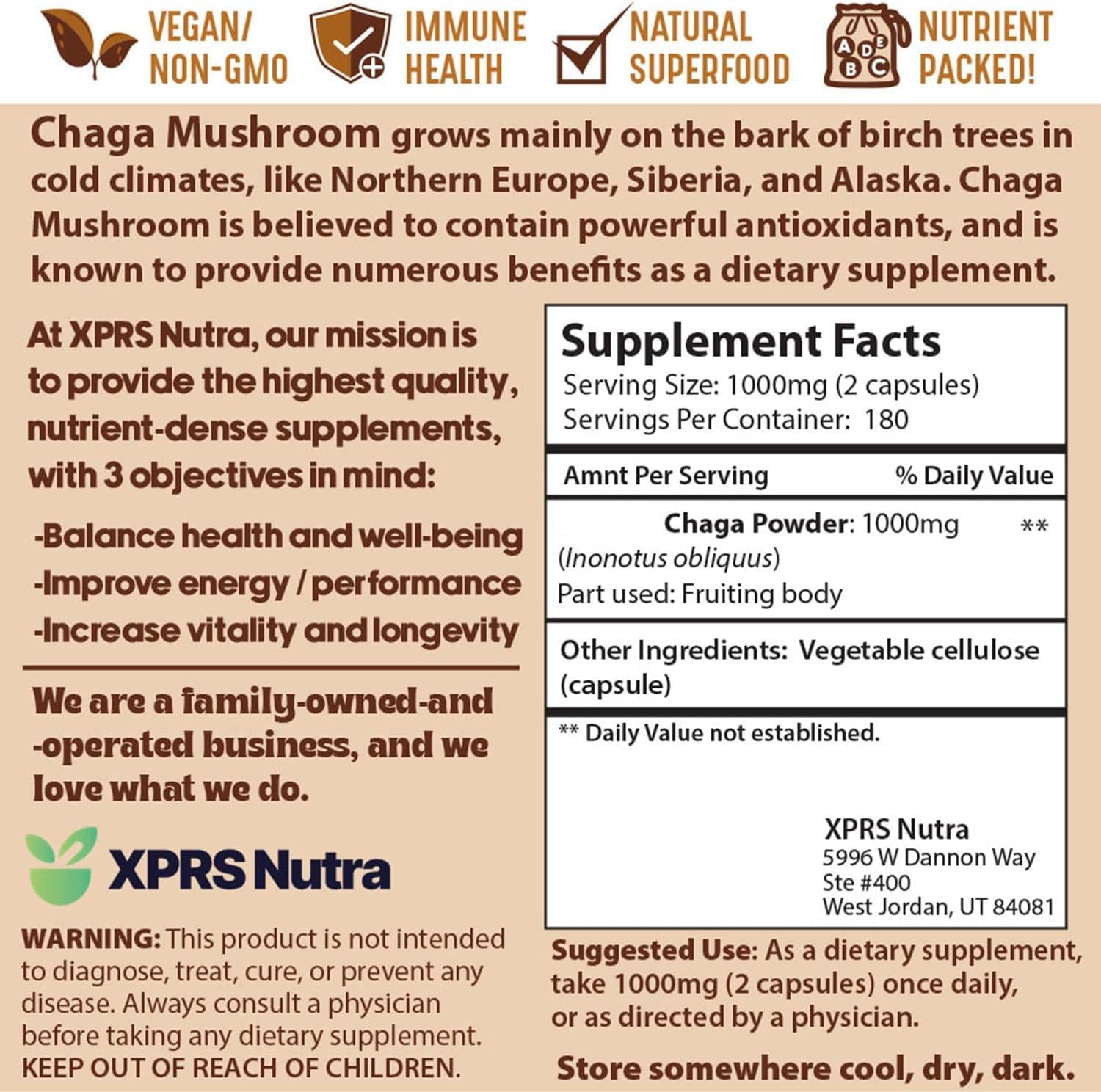 chaga mushrooms for daily health