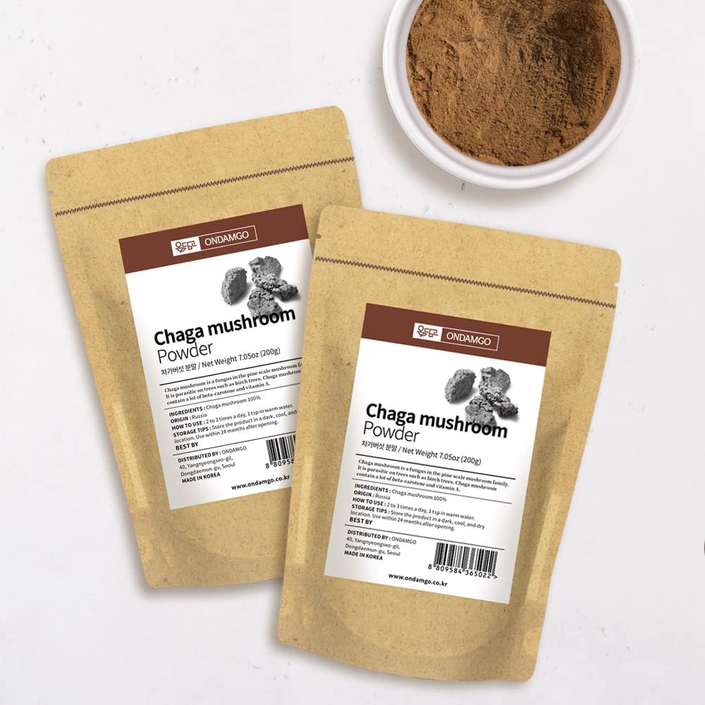 Chaga mushrooms for detox drinks