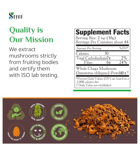 Chaga mushrooms for enhanced vitality