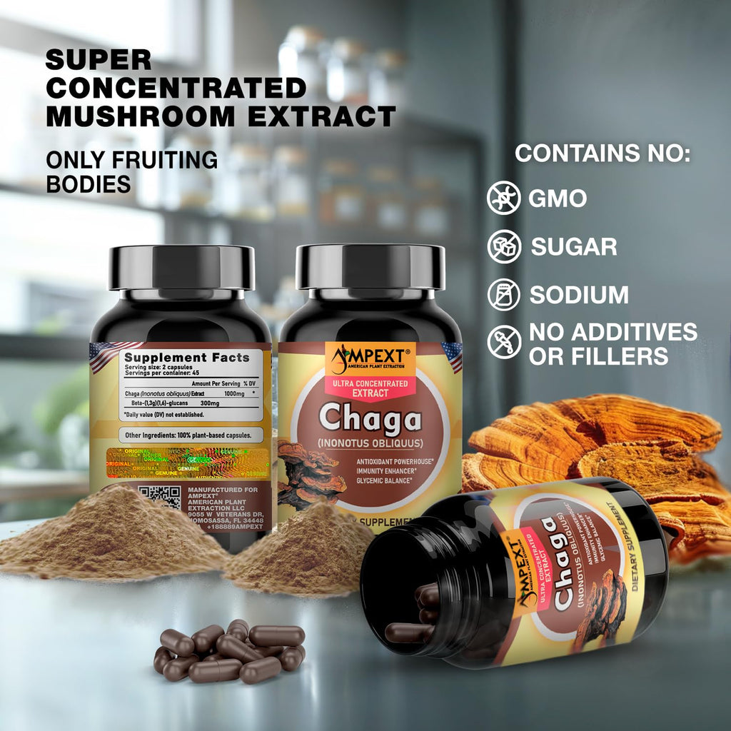 Chaga mushrooms for enhanced wellness