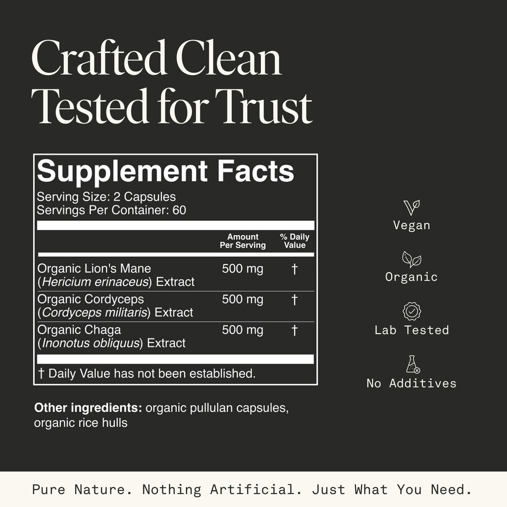 Chaga mushrooms for immune support