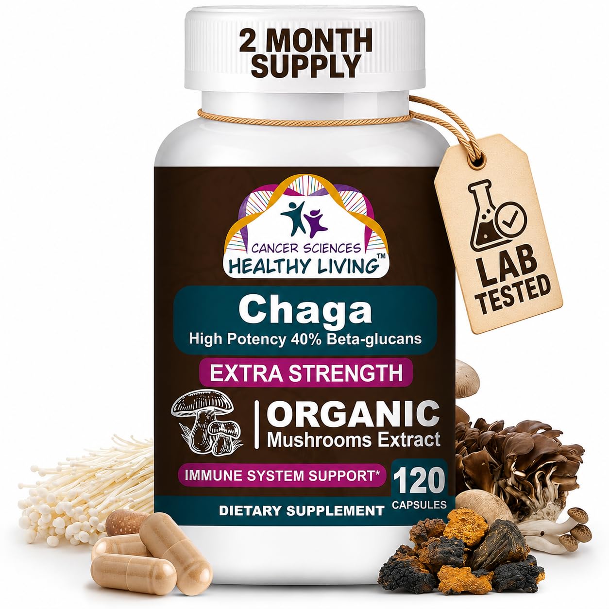 Chaga mushrooms for immune support