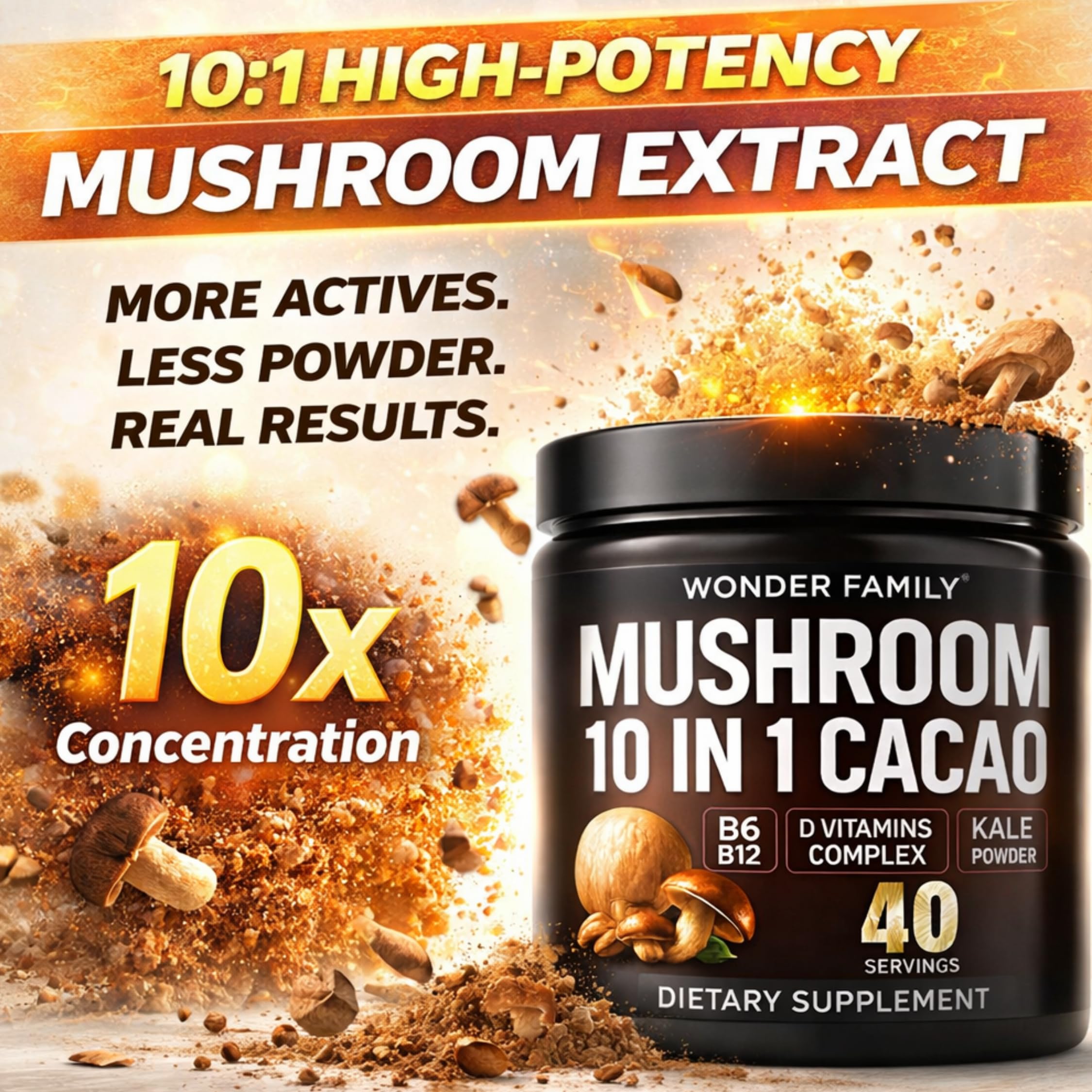 Chaga mushrooms for natural energy