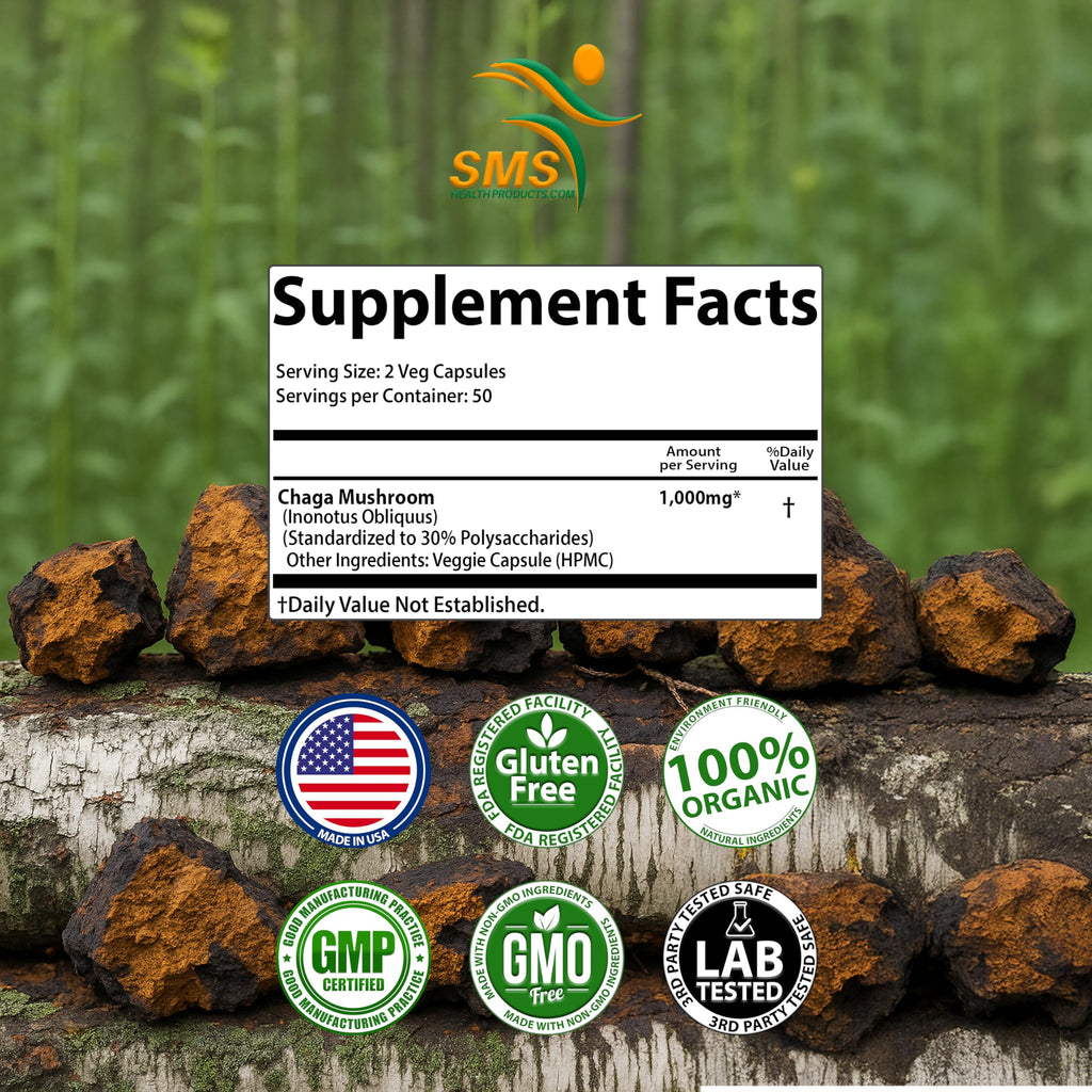 Chaga mushrooms for natural wellness boost