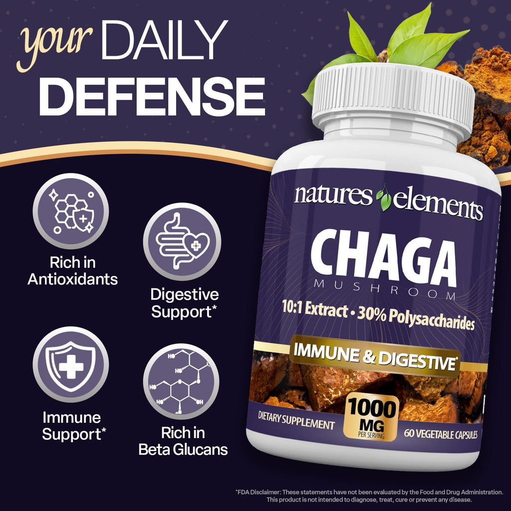 Chaga mushrooms for overall health