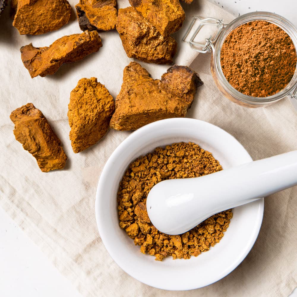 Chaga powder for natural energy