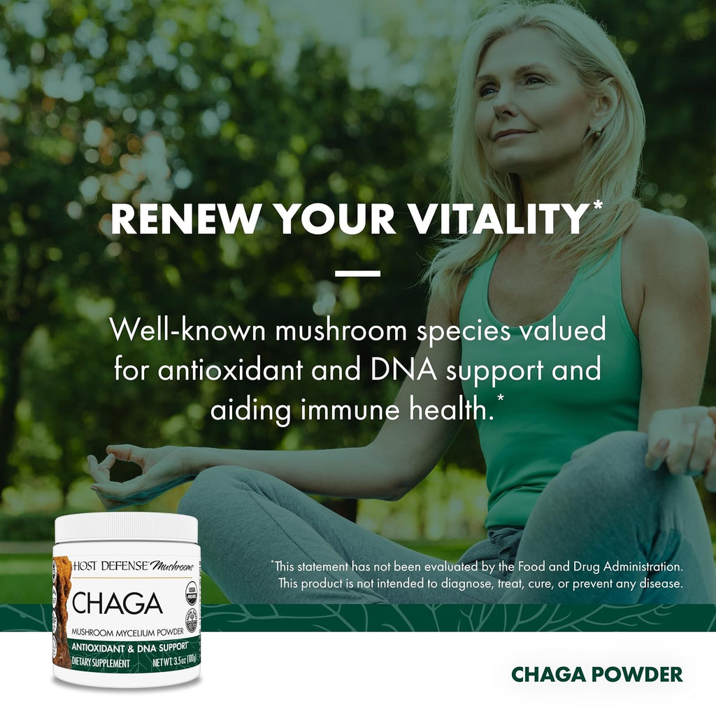chaga powder for natural stress relief