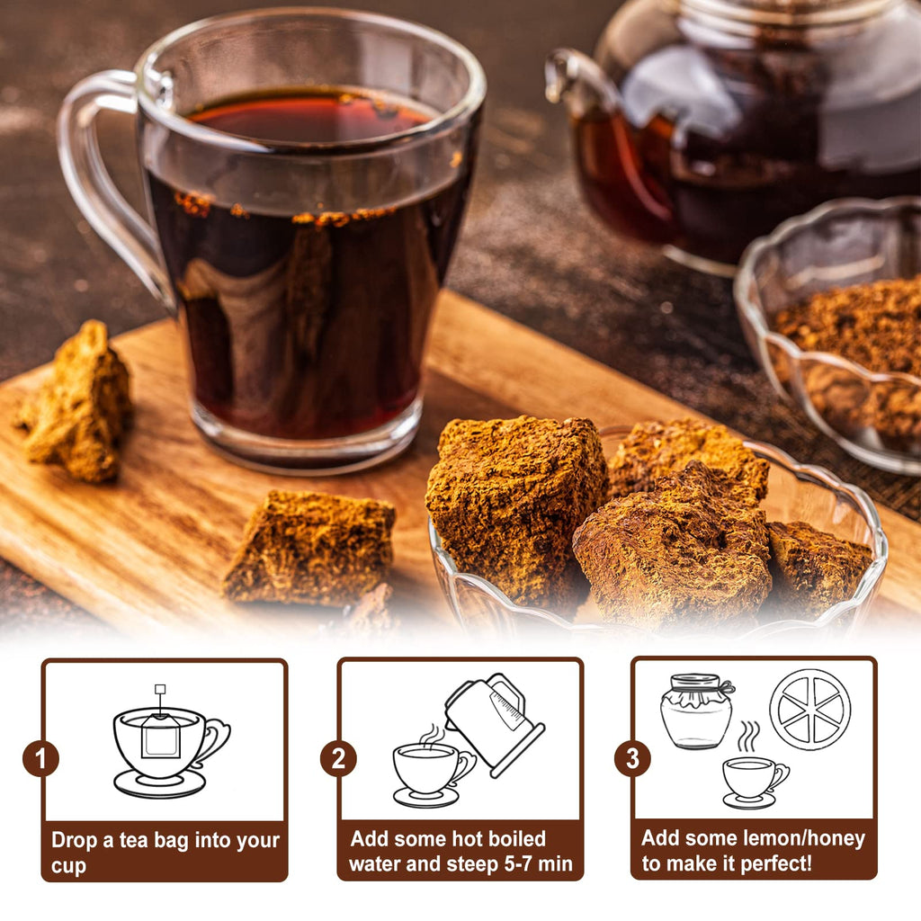 chaga tea for relaxation and calm