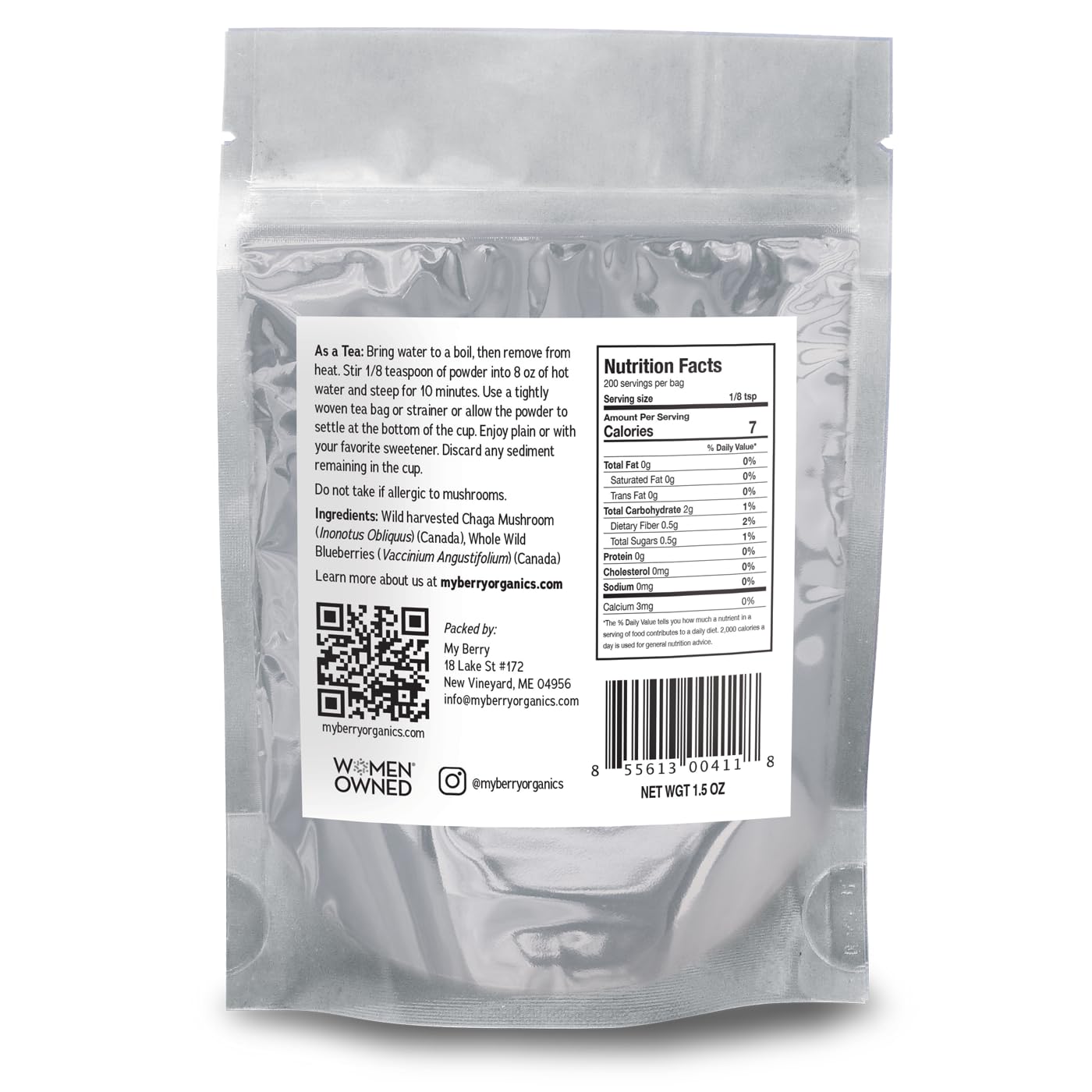 Chaga tea with antioxidant benefits