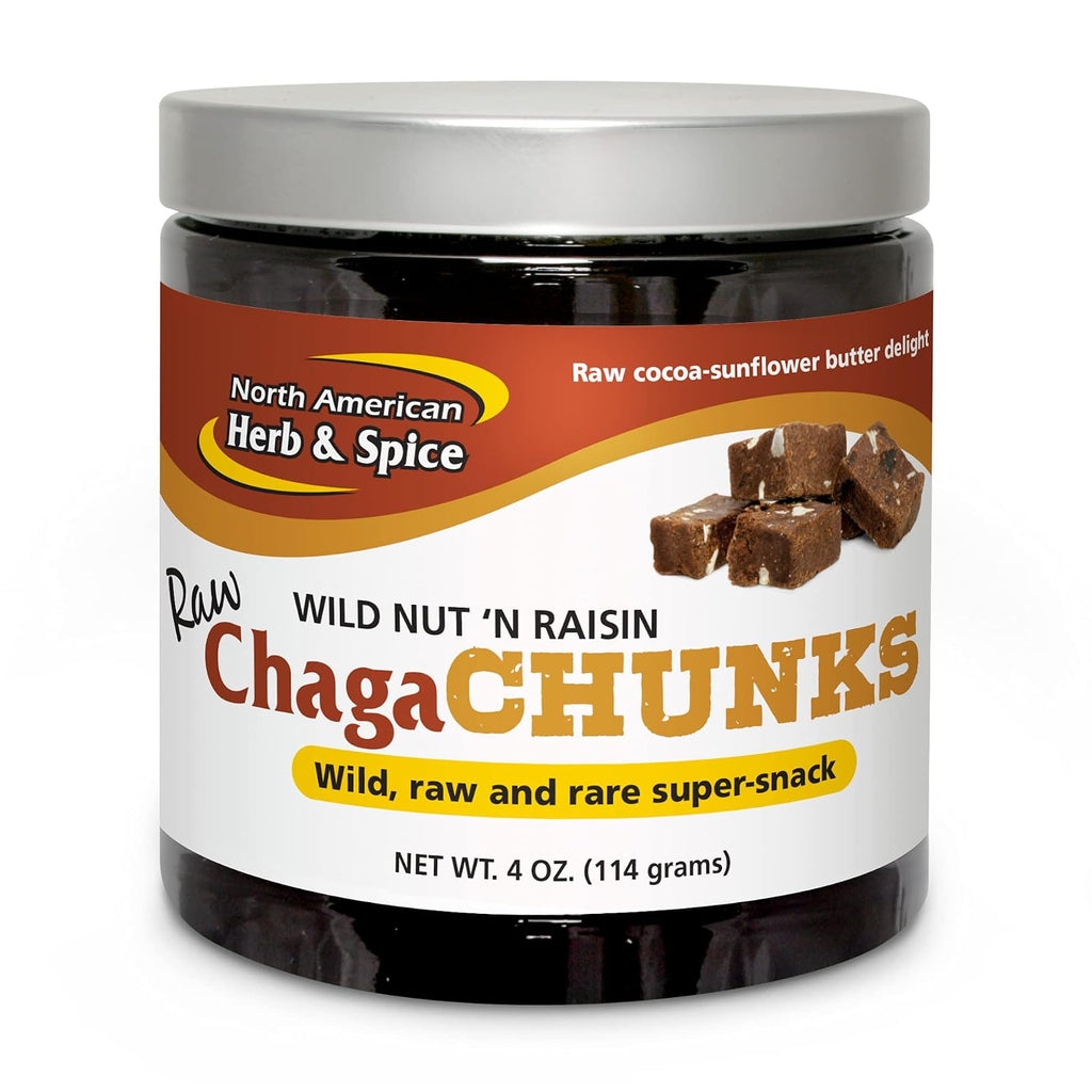 ChagaChunks nut and raisin snack