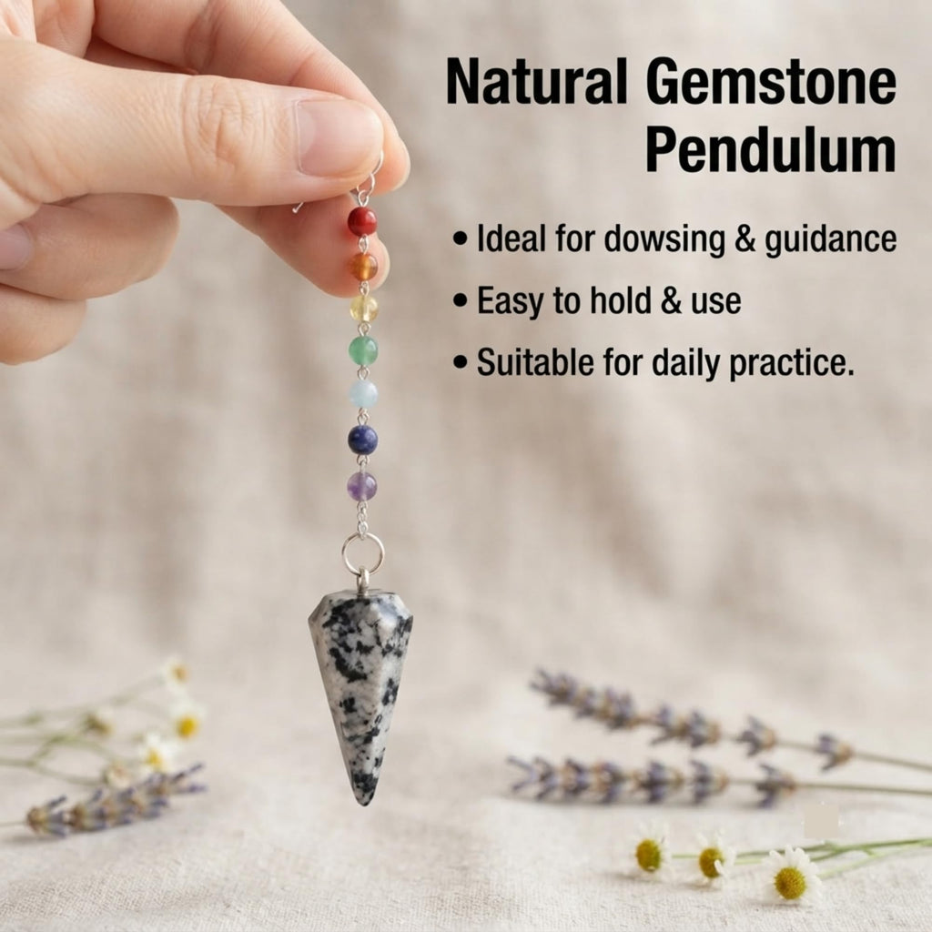 chakra balancing moonstone pendulum