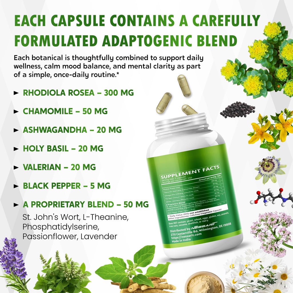 chamomile and L-Theanine for calmness