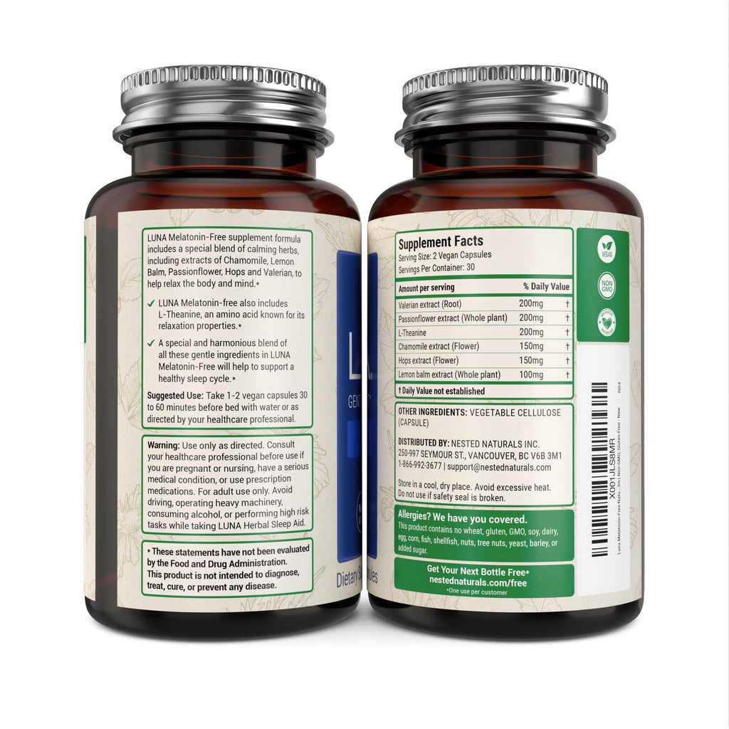 chamomile and lemon balm capsules