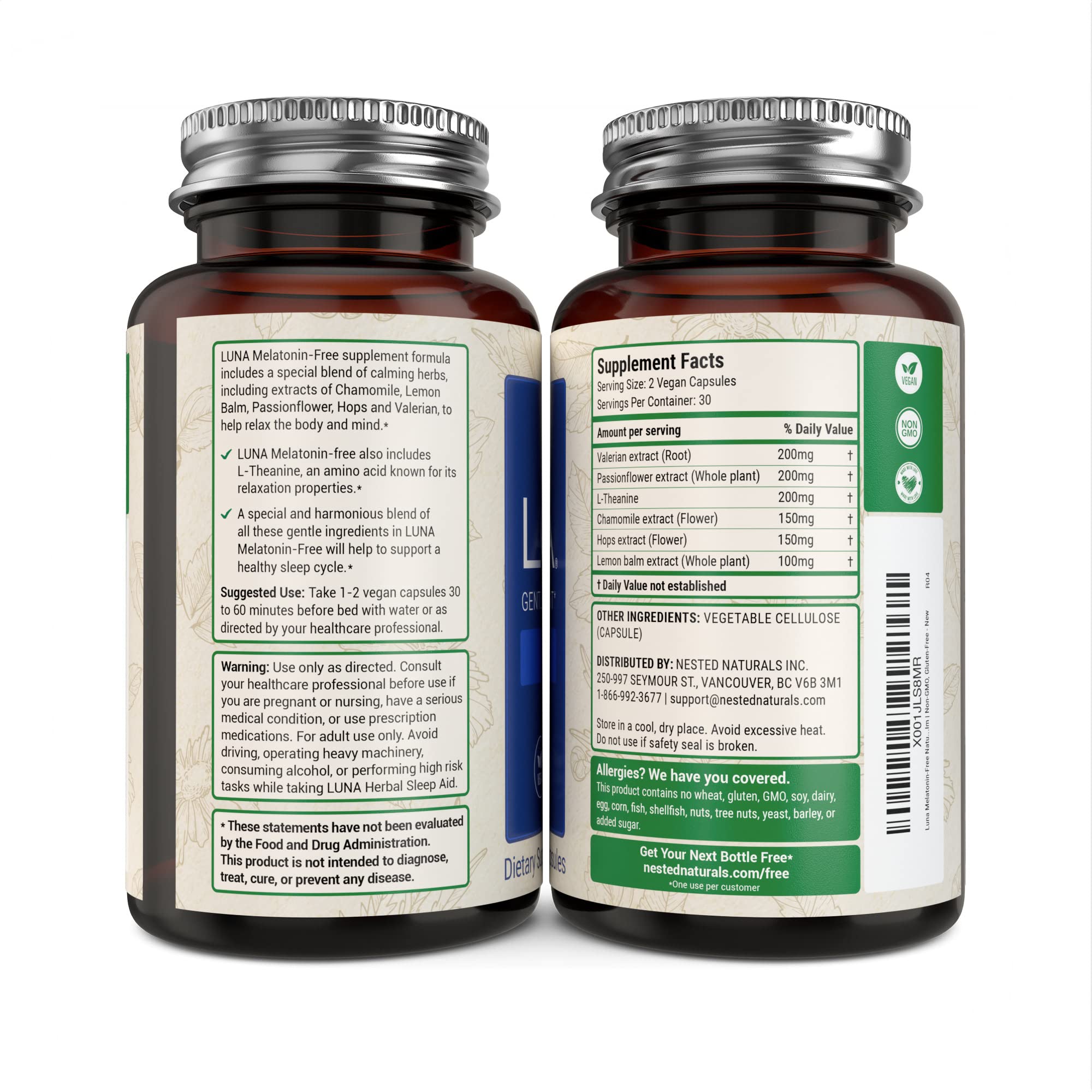 chamomile and lemon balm capsules