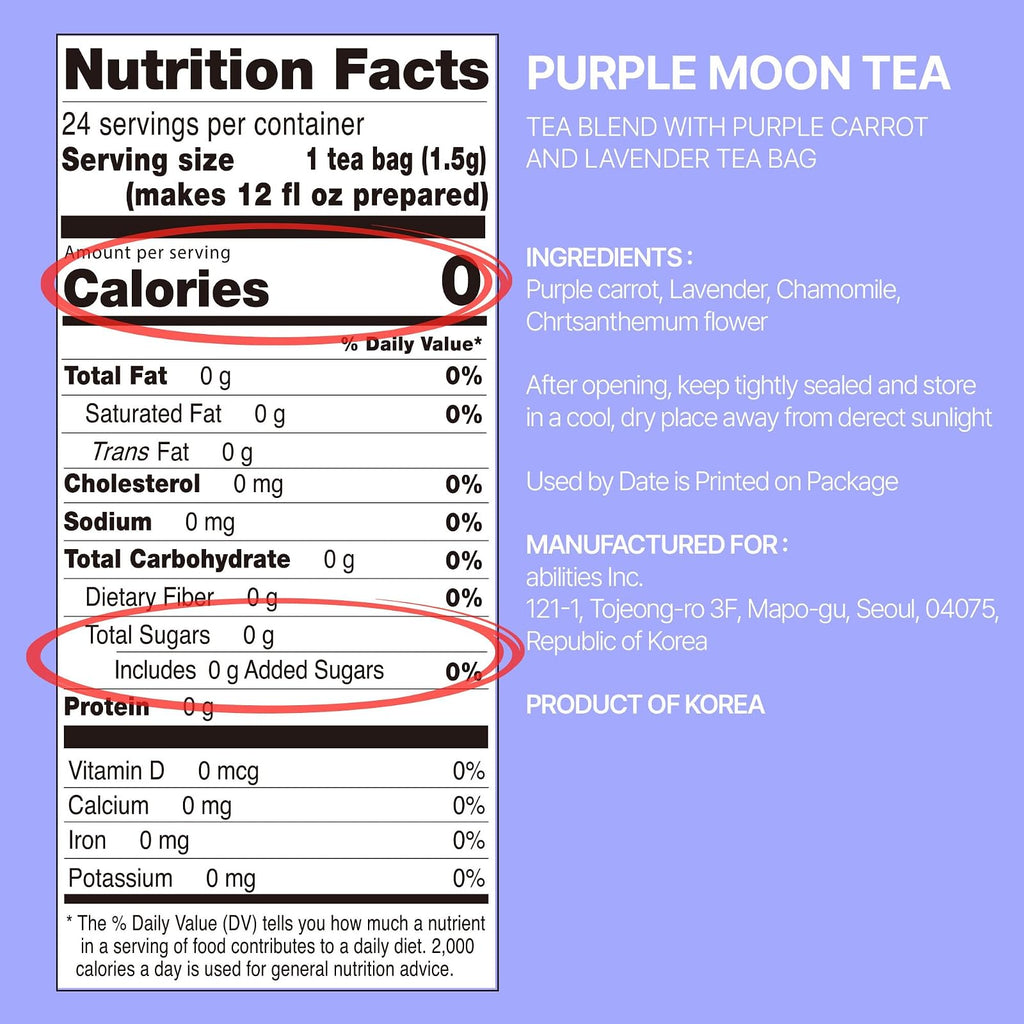 chamomile and purple carrot blend