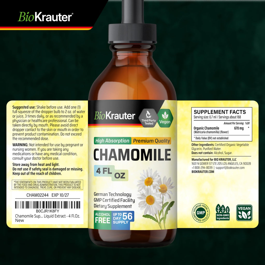 chamomile extract for soothing throat