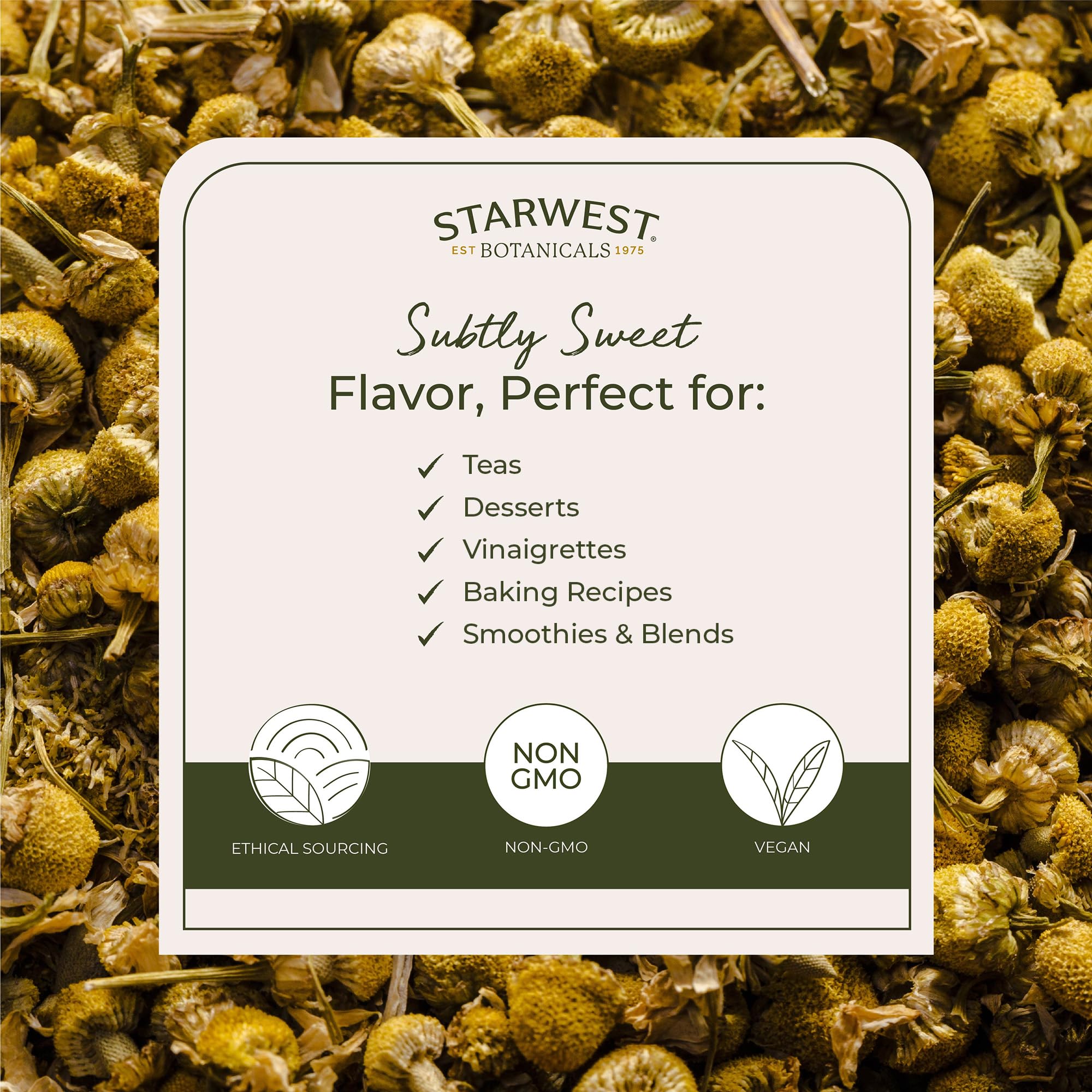 chamomile flowers sourced from Croatia