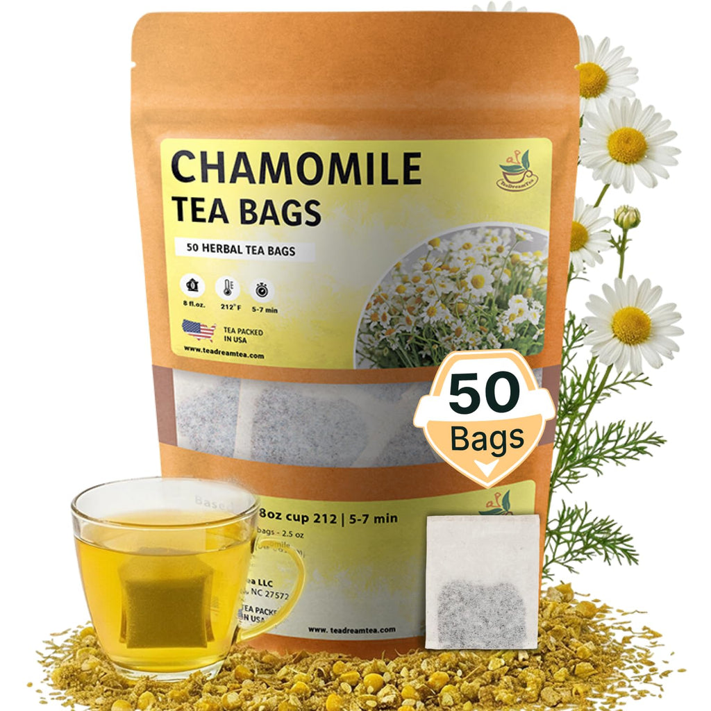 Chamomile herbal tea for relaxation
