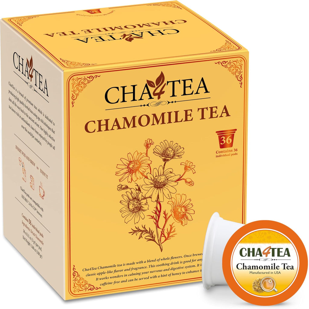 Chamomile herbal tea pods