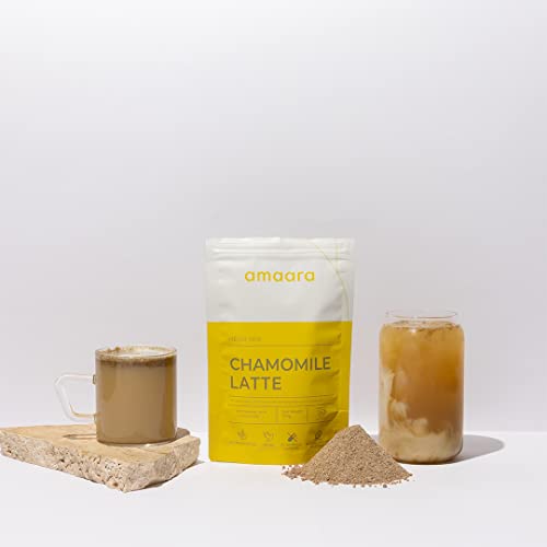 chamomile latte with coconut milk
