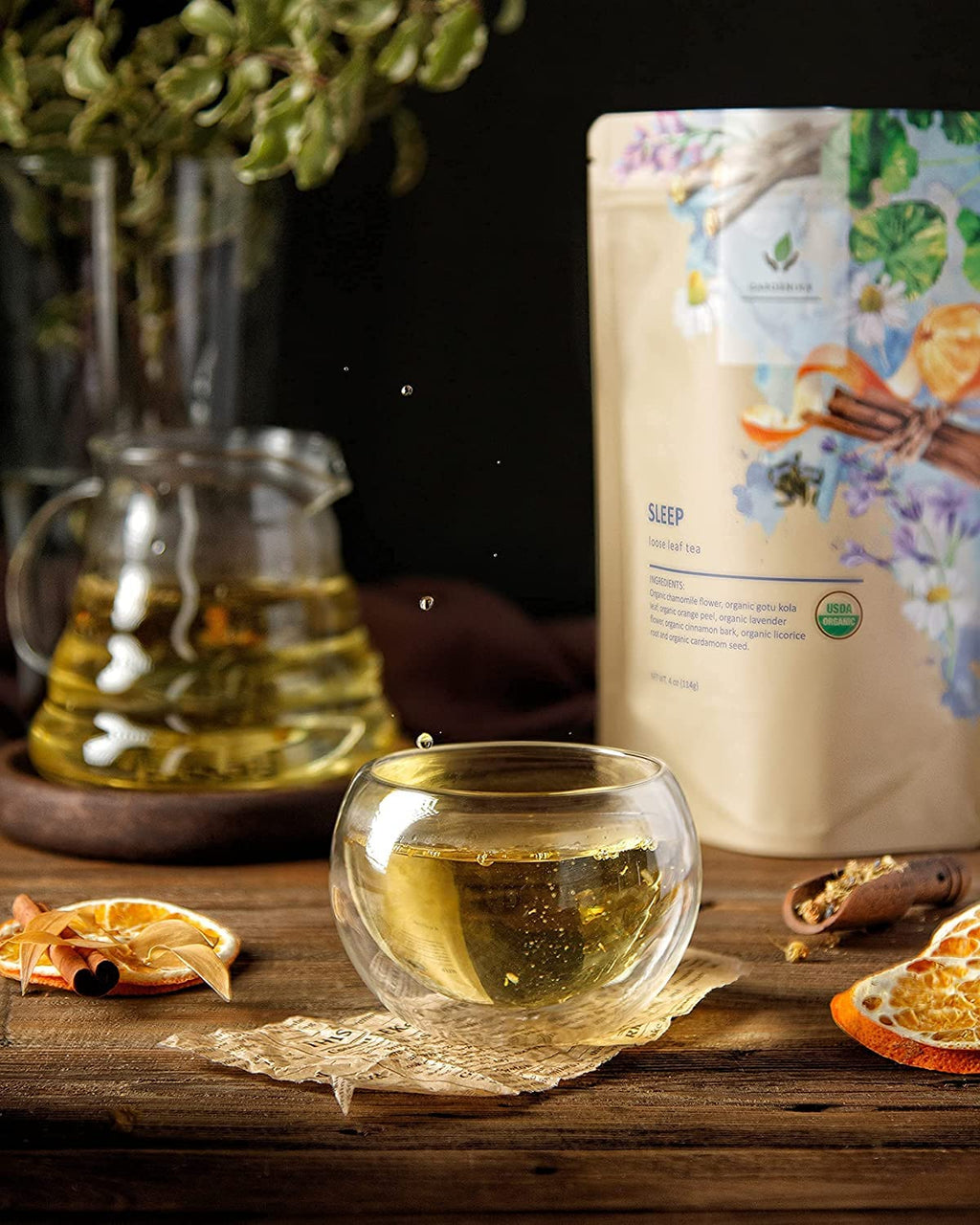 Chamomile lavender herbal tea blend