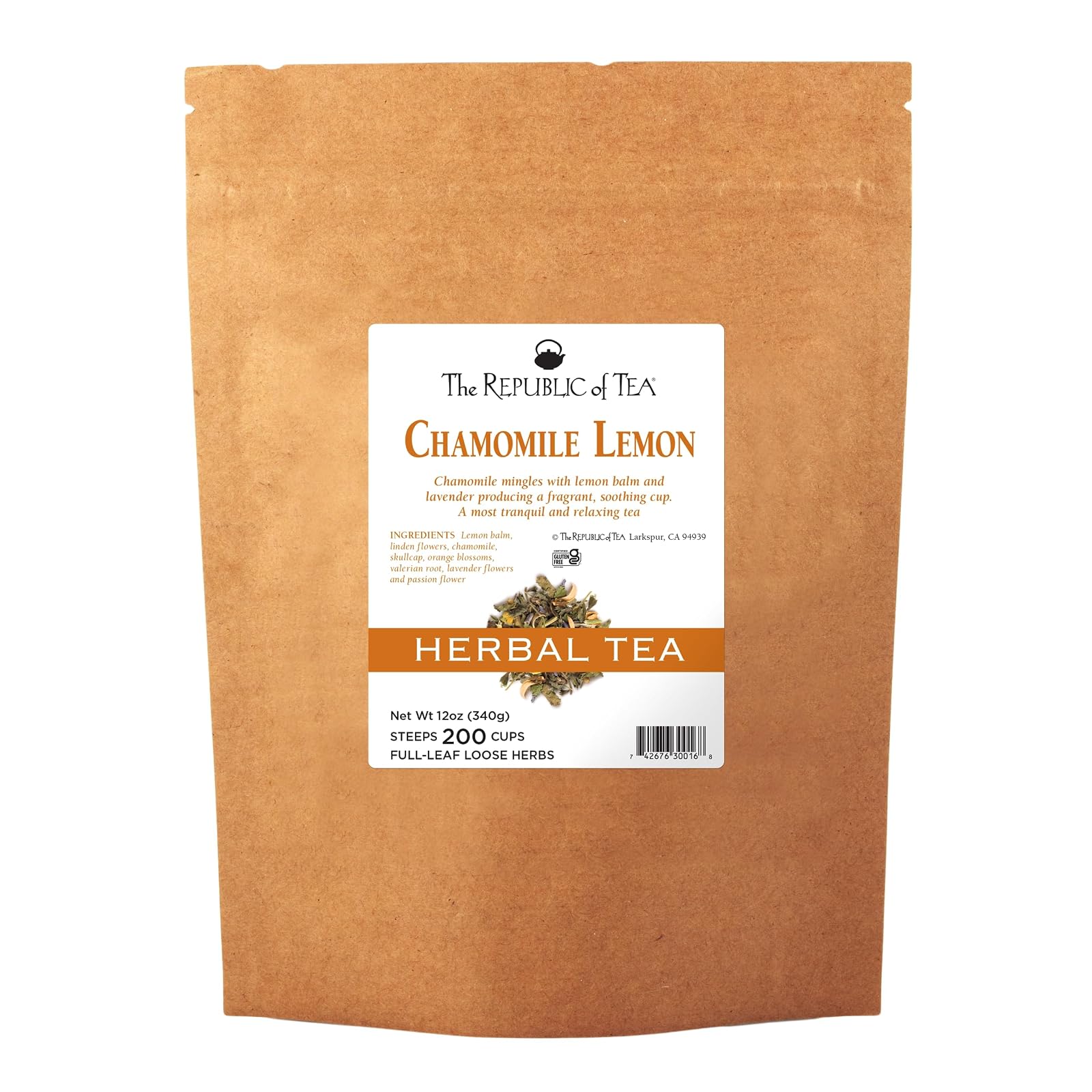 chamomile lemon herbal tea blend