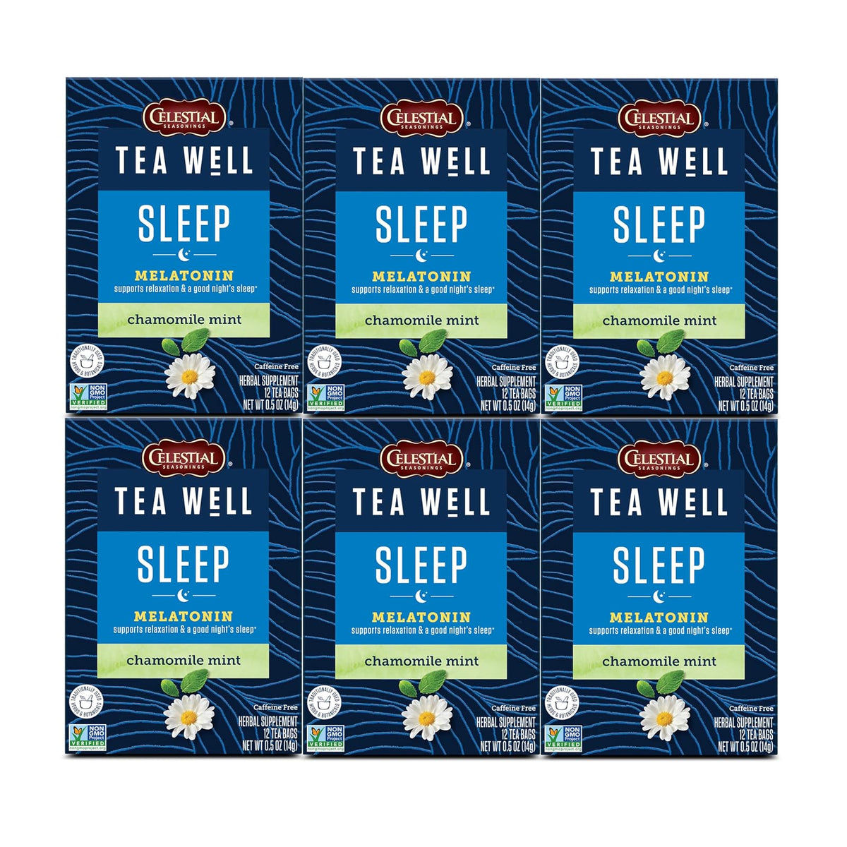 Chamomile mint herbal tea bags