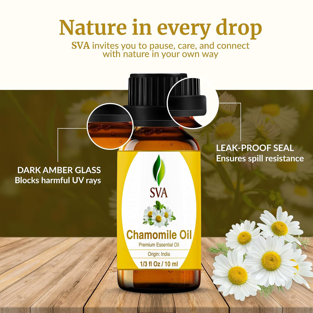 chamomile oil for calming tea blends