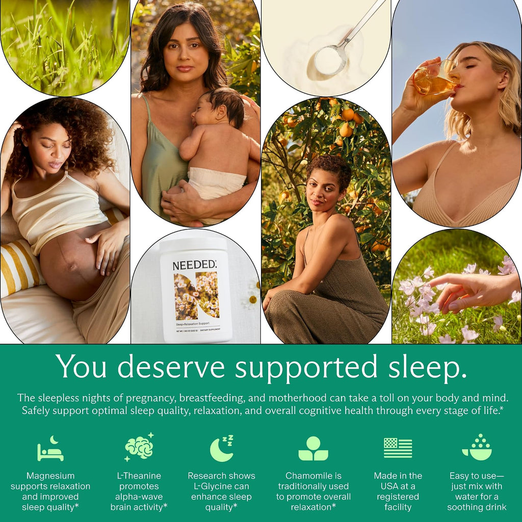 Chamomile powder for calming nights