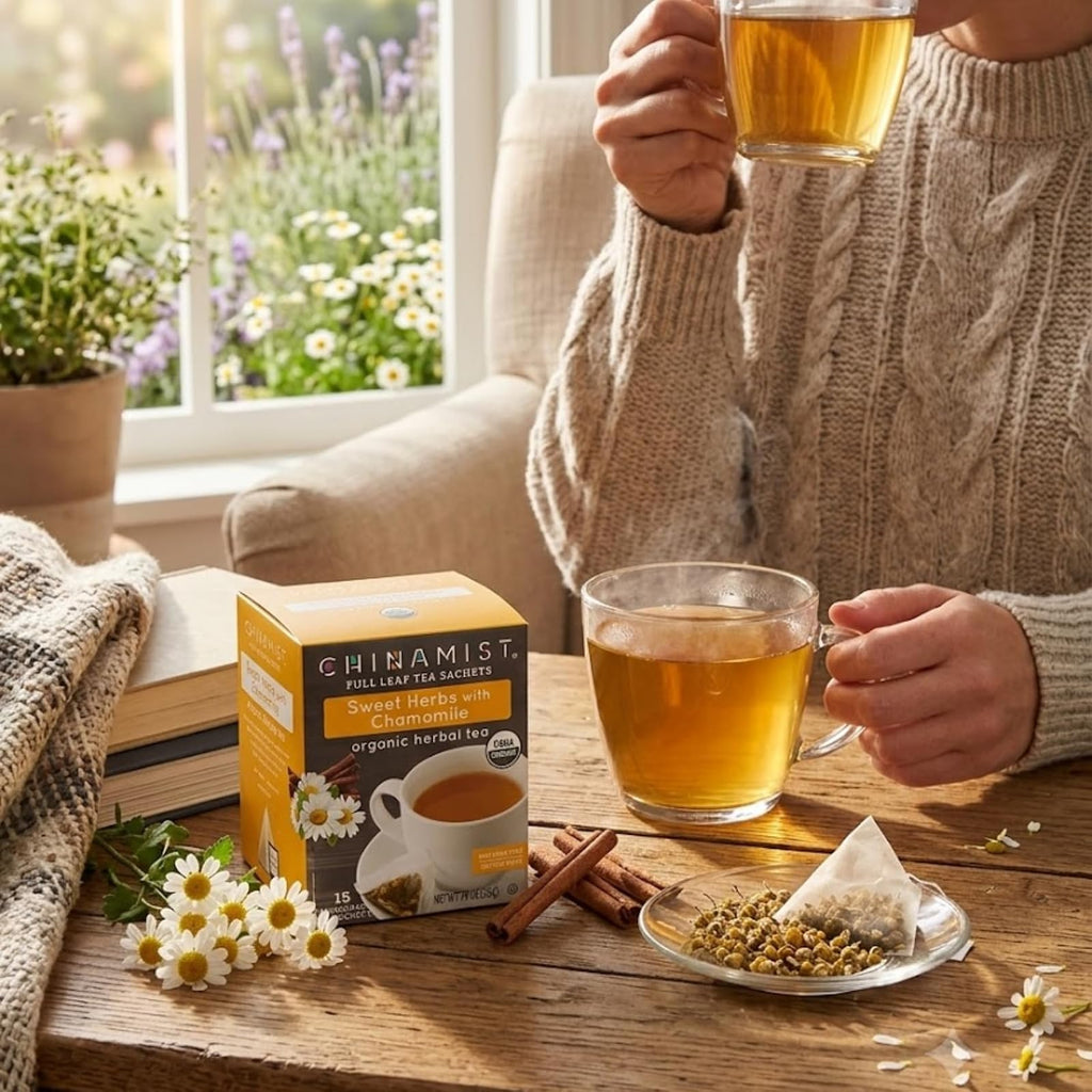 chamomile sweet herbs tea blend