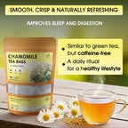 Chamomile tea bags for digestive comfort