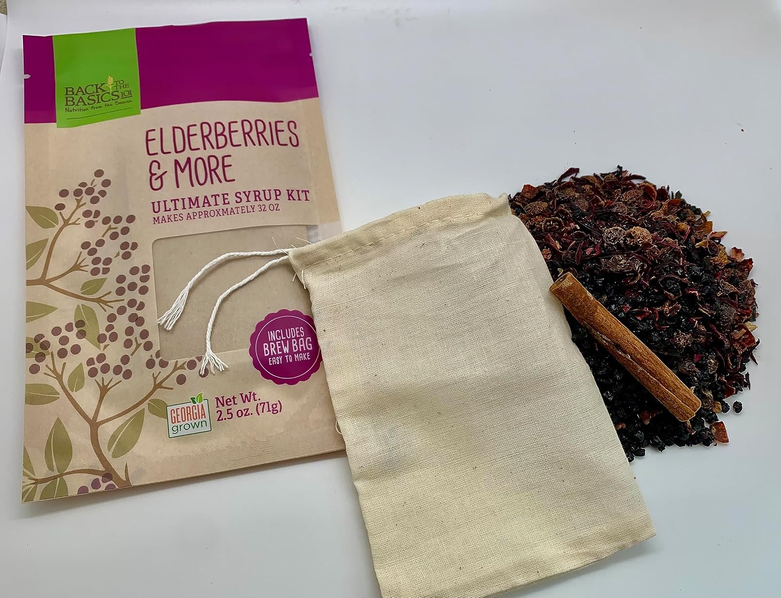 chamomile tea blend with elderberries