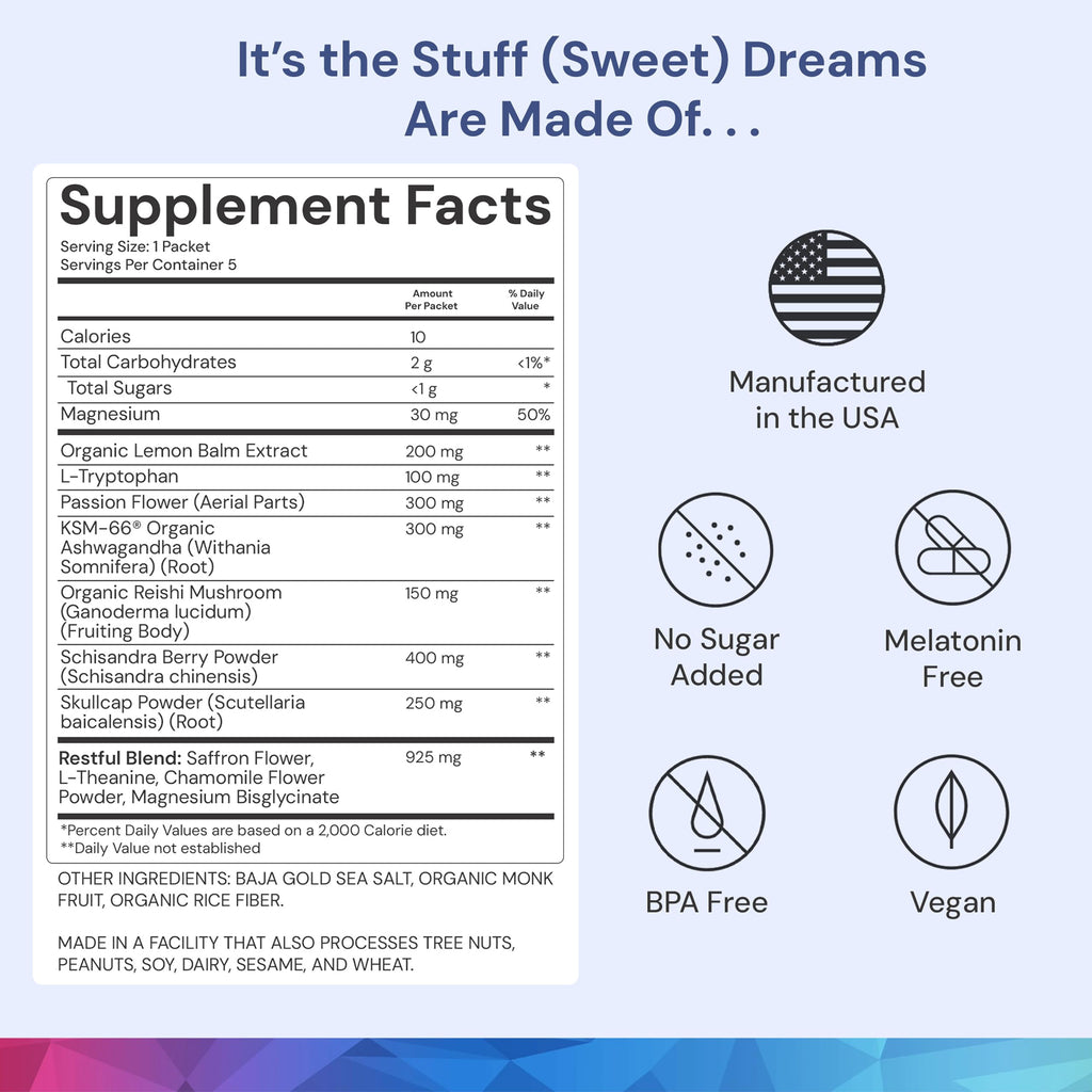 chamomile tea flavor sleep supplement