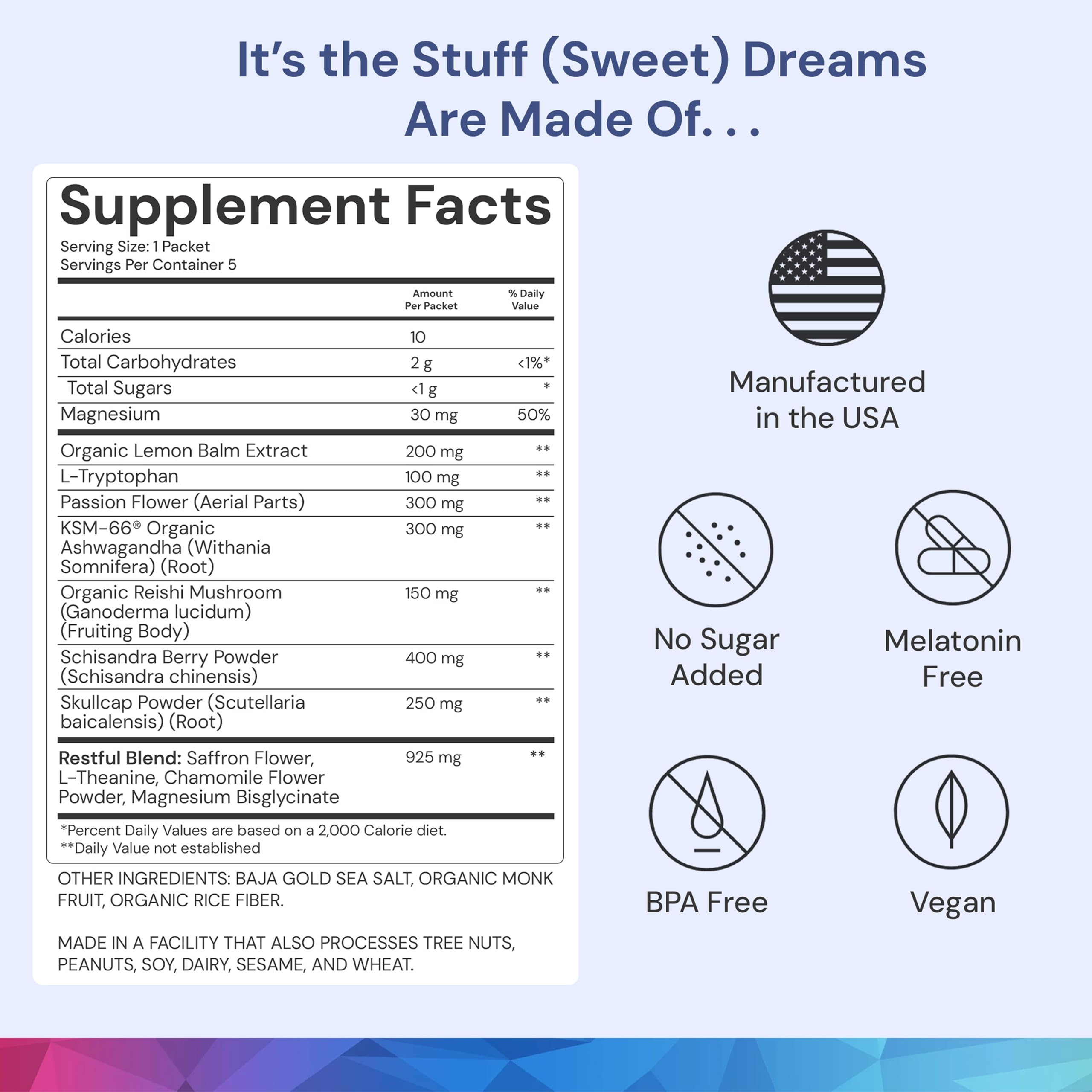 chamomile tea flavor sleep supplement